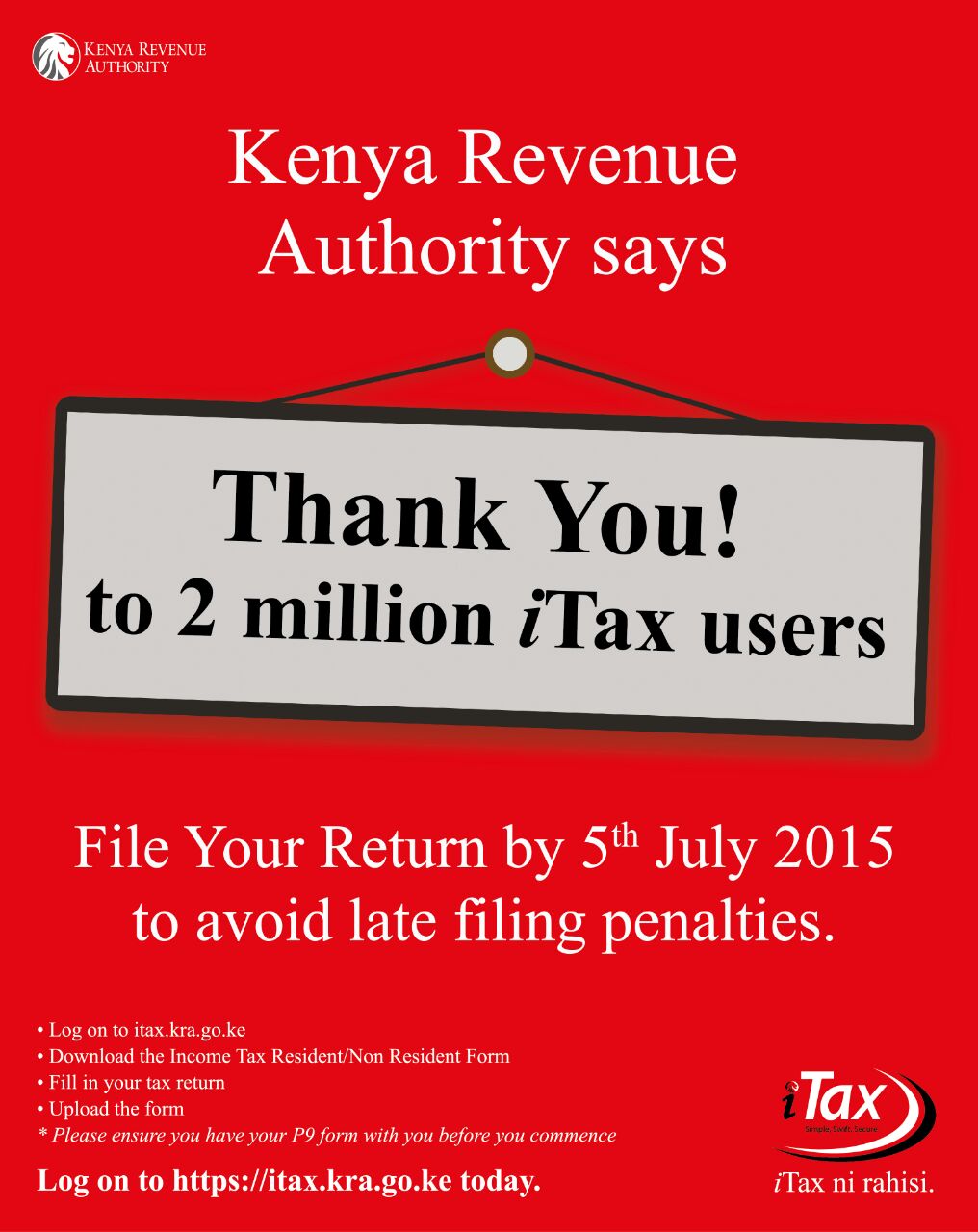 iTax Hits 2 Million Users milestone