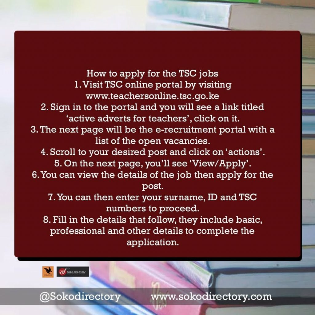 Here Is How To Apply For TSC Jobs