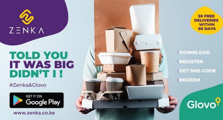 Zenka Partners With Glovo To Give Kenyans 30 Free Deliveries
