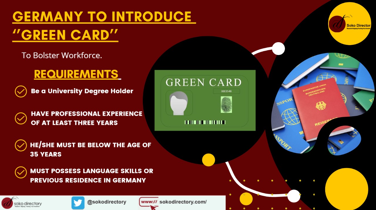 Germany Introduces 'Green Card' To Bolster Workforce