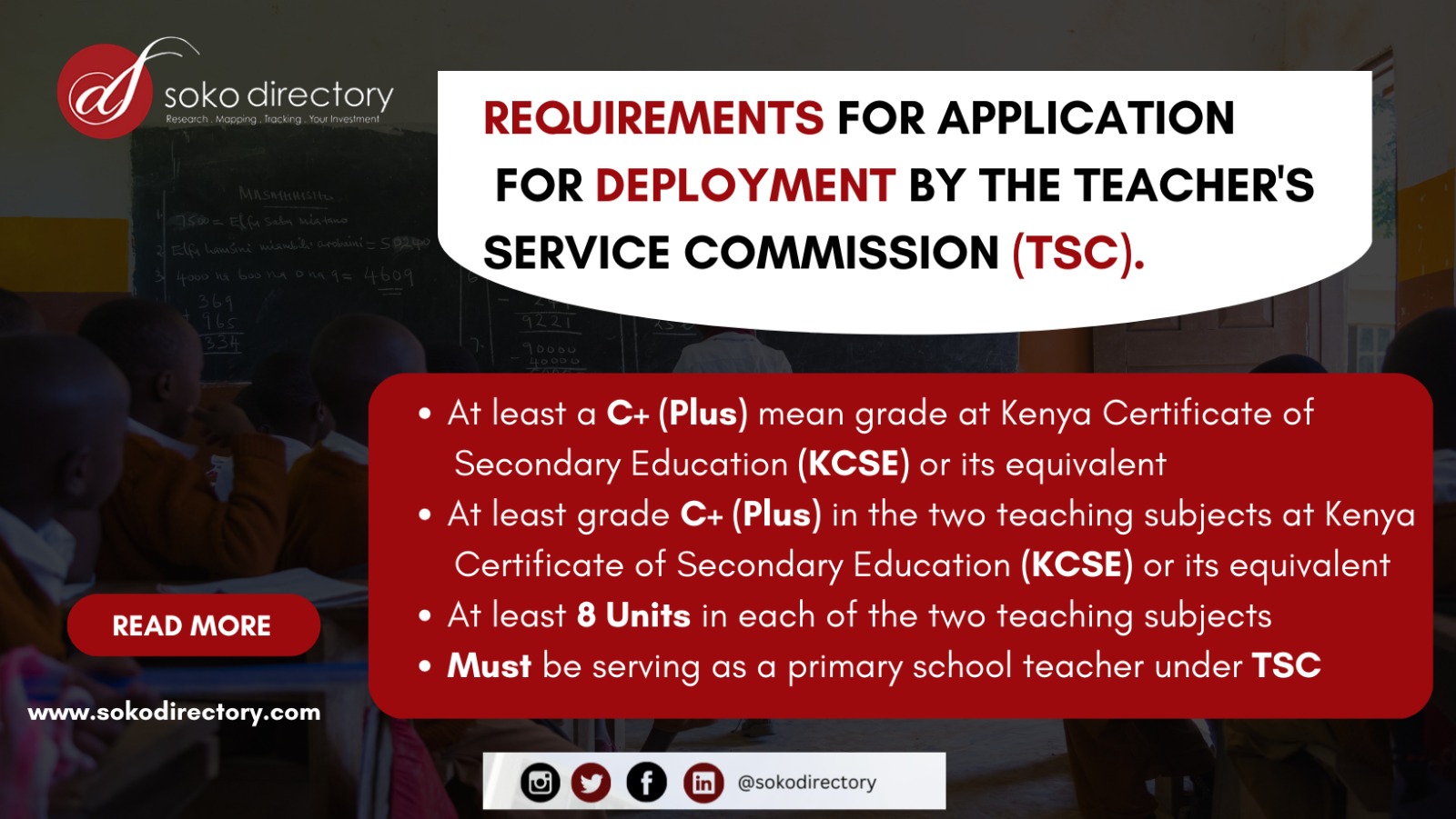 TSC Sets Dates For Documents Verification Of P1 Teachers To Be Deployed