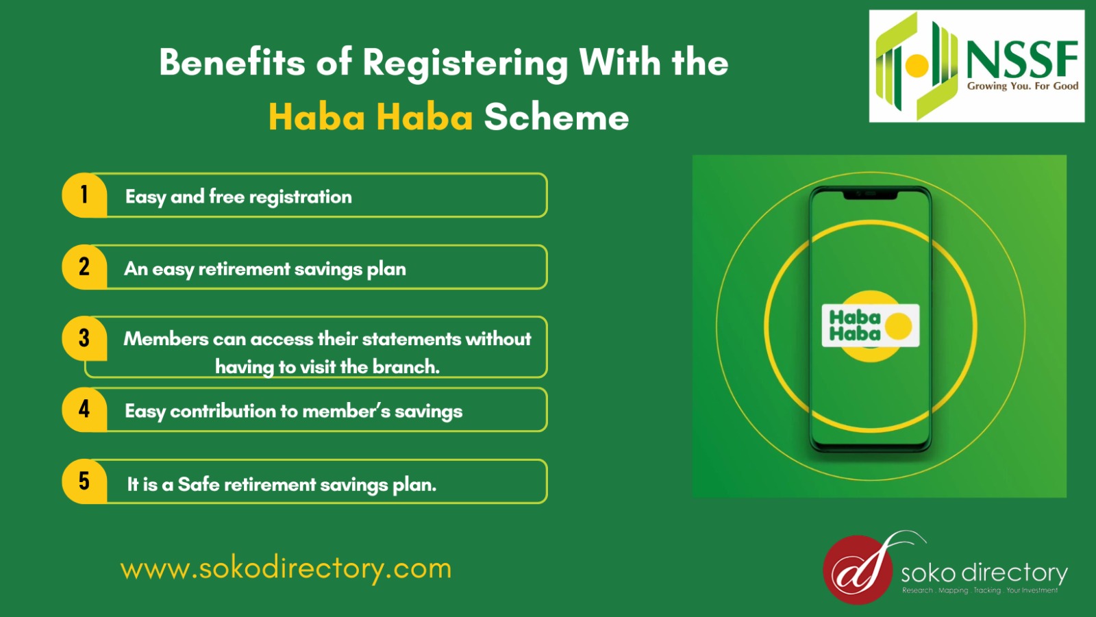 What Are The Benefits Of Registering With Haba Haba Scheme?